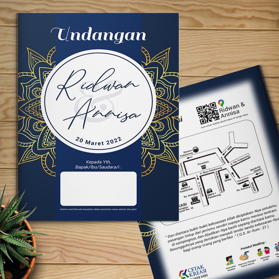 Jual Undangan Pernikahan / Undangan Murah / Undangan Rustic / Undangan ...