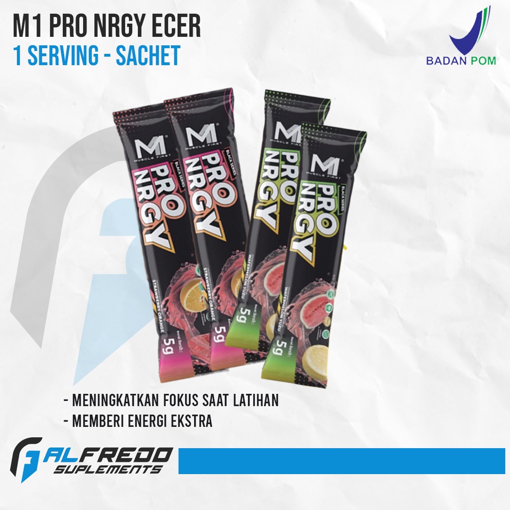 Jual M1 MuscleFirst PRO NRGY 1 Sachet Eceran Minuman Energy Pre Workout ...
