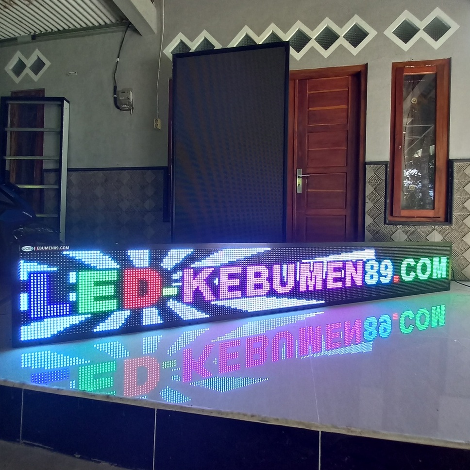 Jual Running text 260x40cm full colour RGB outdoor | Shopee Indonesia