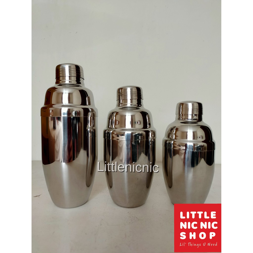 Jual shaker minuman cocktail stainless steel | Shopee Indonesia