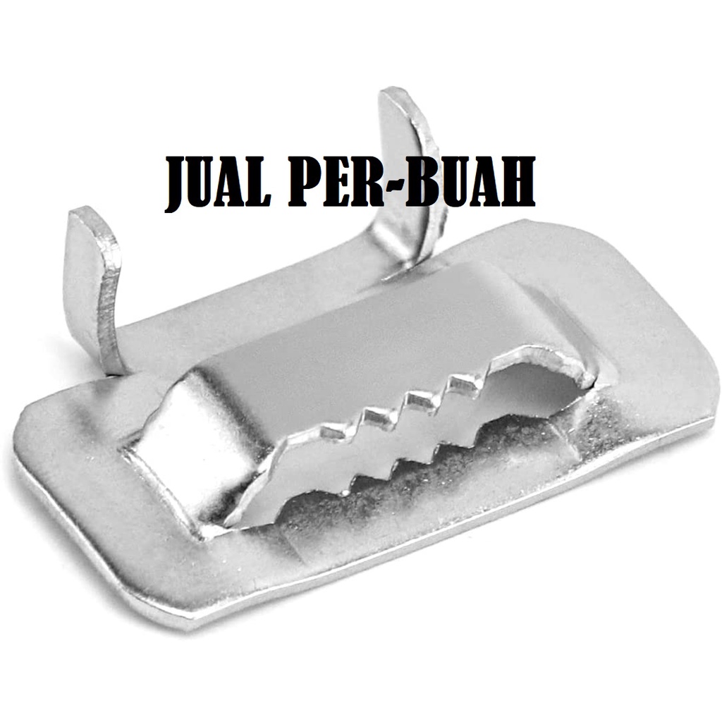 Jual Clamp Buckle Buckles 16 mm Full Stainless Steel Anti Karat Plat ...