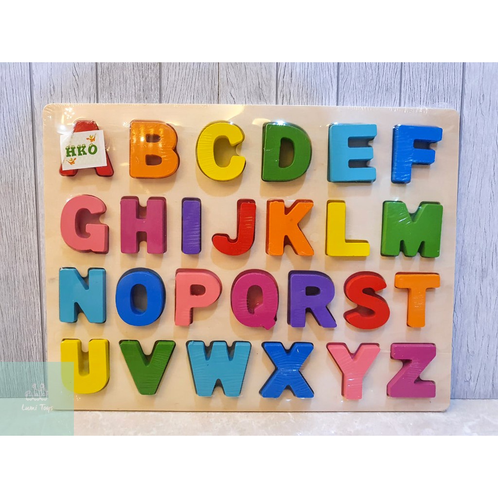 Jual MAINAN ANAK EDUKASI PAPAN KAYU HURUF ABC BONGKAR PASANG | Shopee ...