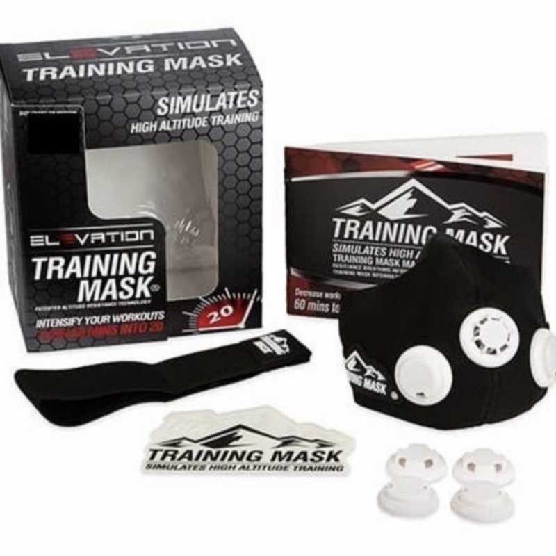 Jual Training Mask 2.0 Elevation Training mask Black (Original second ...