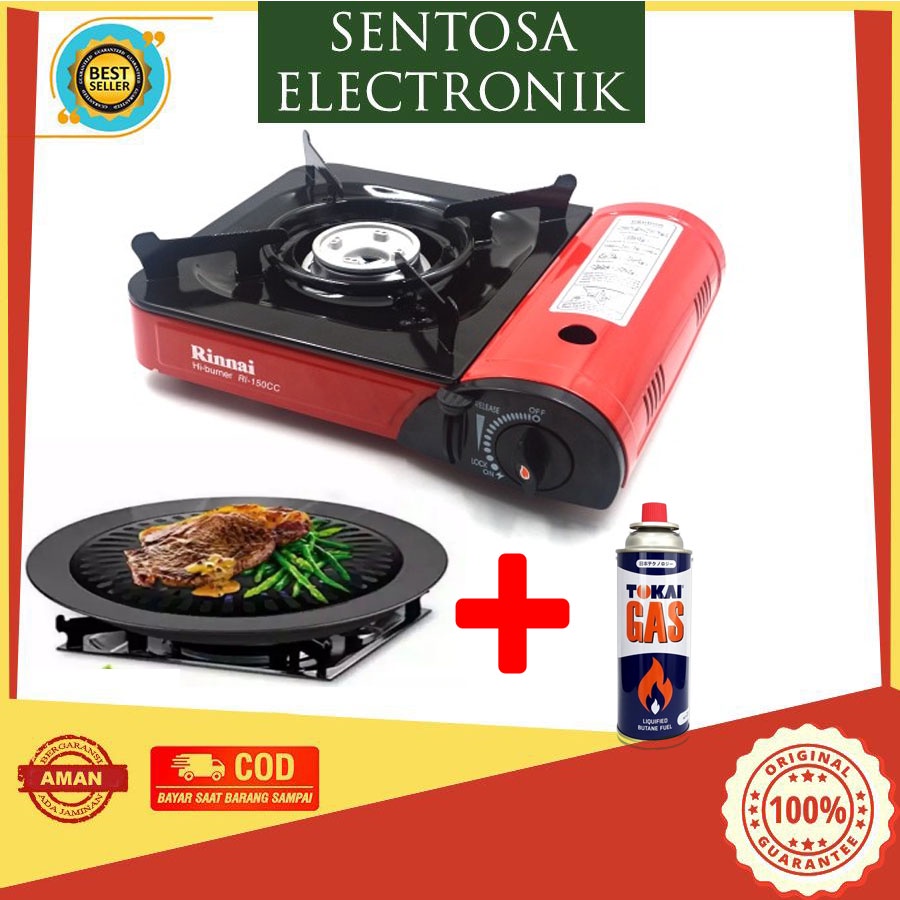 Jual Paket Barbeque/BBQ Set Kompor Portable RINNAI + Panggangan BBQ ...