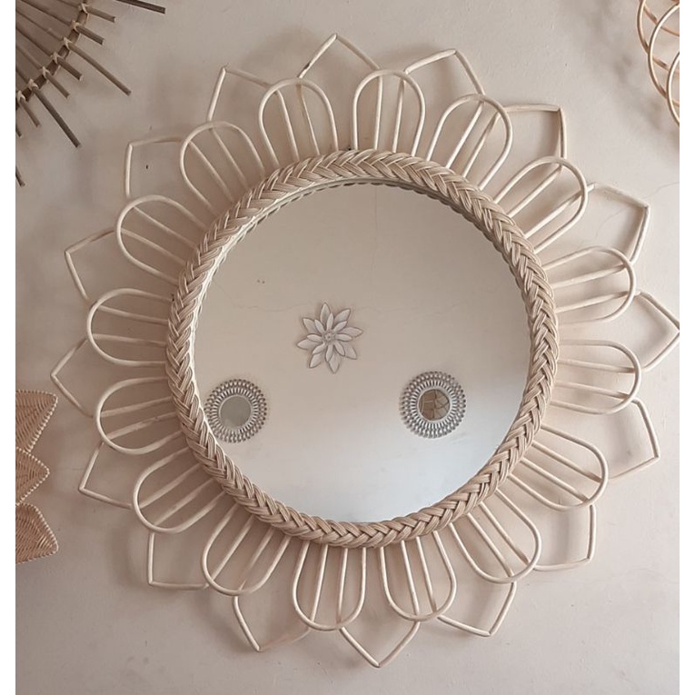 Jual cermin rotan full -/+ 1 meter, cermin 50cm Indonesia|Shopee Indonesia