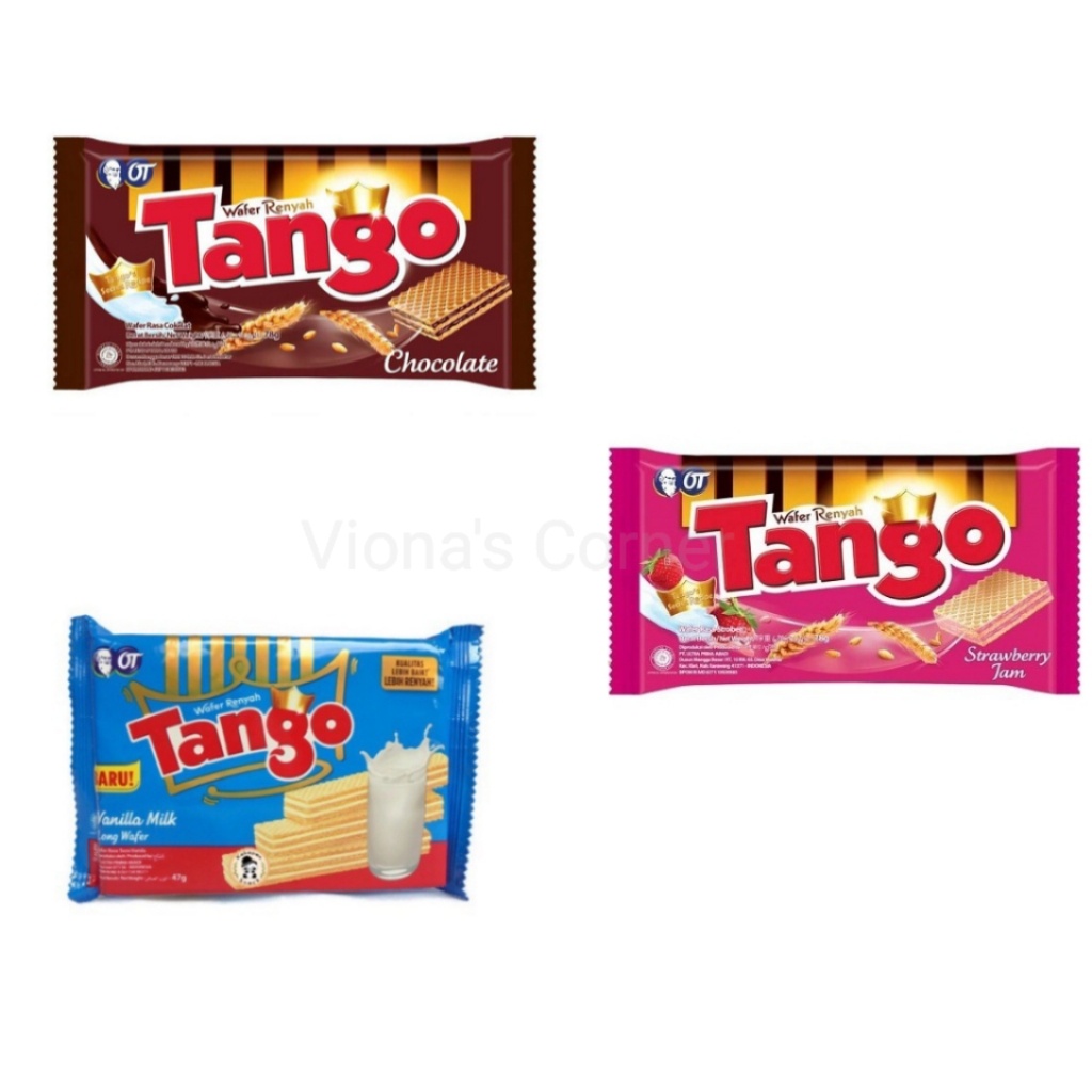 Jual Wafer Renyah Tango Royal Chocolate/Vanilla Delight/ Strawberry [47 ...
