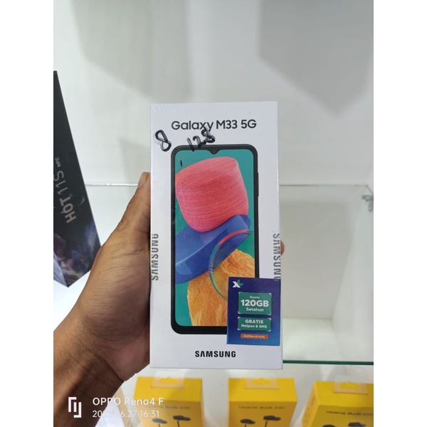 Jual SAMSUNG M33 5G 8/128 GARANSI RESMI | Shopee Indonesia