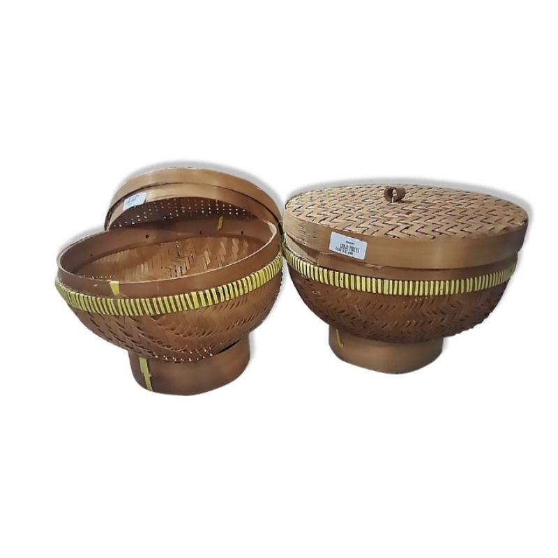 Jual WAKUL NASI BAMBU BAKUL NASI ANYAMAN BAMBU UNIK LENGKAP DENGAN ...