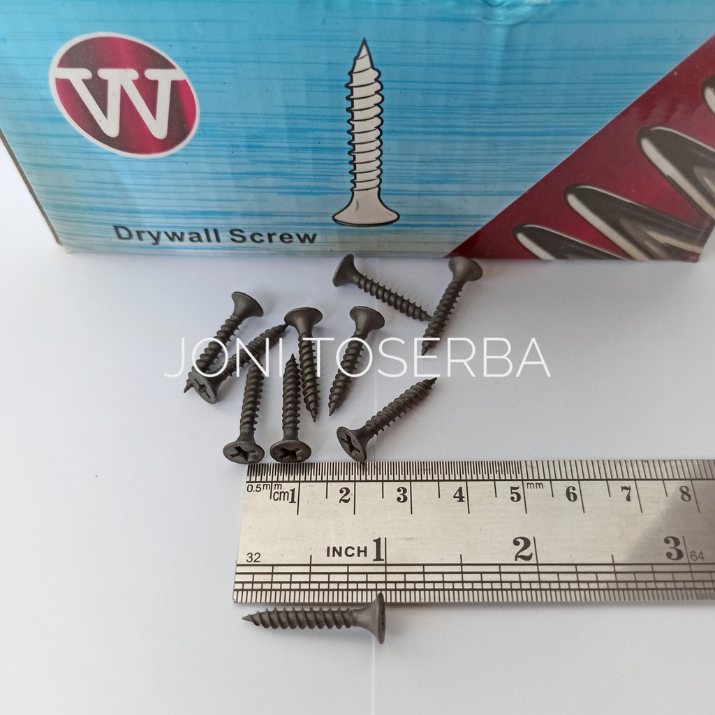 Jual Sekrup Gypsum / Sekrup Drywall / Skrup Gipsum 6 x 1" / 2,5 cm 1000 pcs | Shopee Indonesia