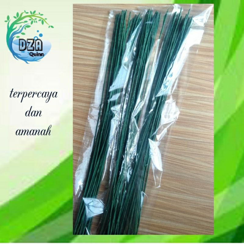Jual tangkai bunga 30cm || tangkai bunga kawat || tangkai daun bunga ...