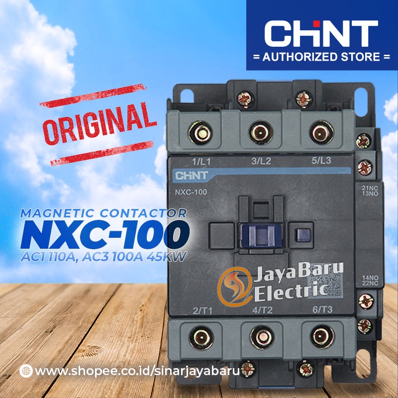 Jual Contactor Kontaktor CHINT NXC-100 NXC100 24V 36V 48V 110V 220V ...
