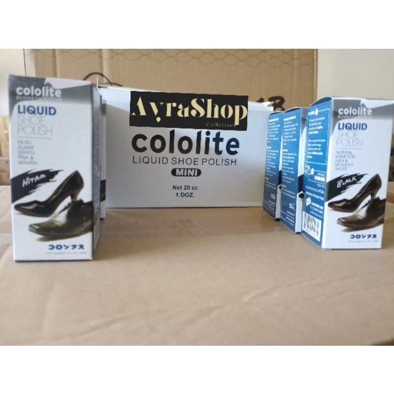 Jual Cololite Shoes semir sepatu/penggilap sepatu 20Ml & 45Ml | Shopee ...