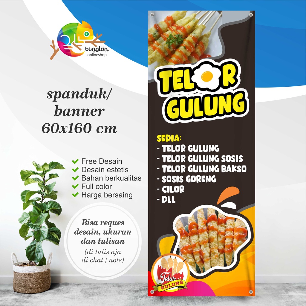 Jual Spanduk Banner Telor Gulung | Shopee Indonesia