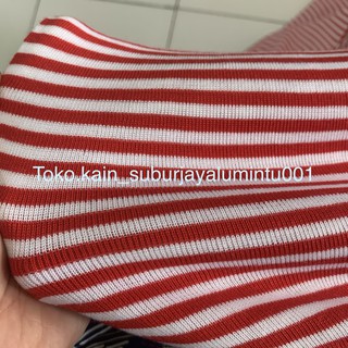 Jual RIB bur CASMILON / KAIN RIB / RIB KNIT / MOTIF SALUR / MOTIF STRIP ...