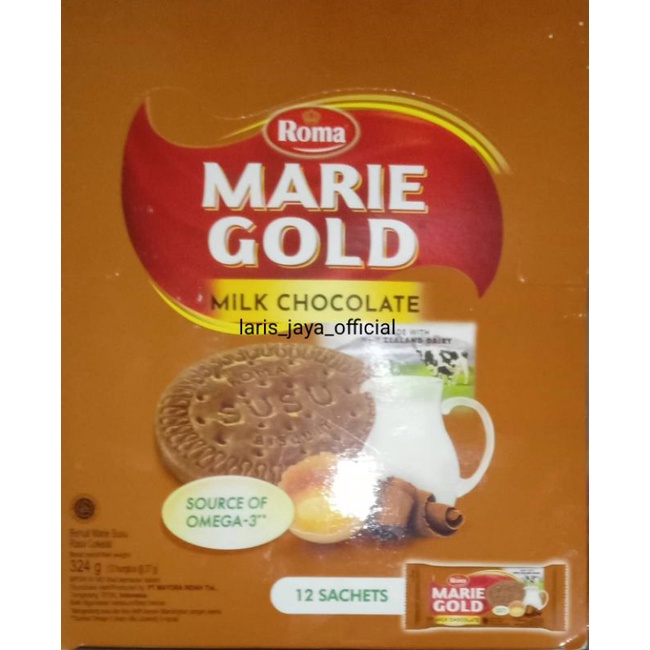 Jual roma marie gold milk chocolate 1 kotak | Shopee Indonesia