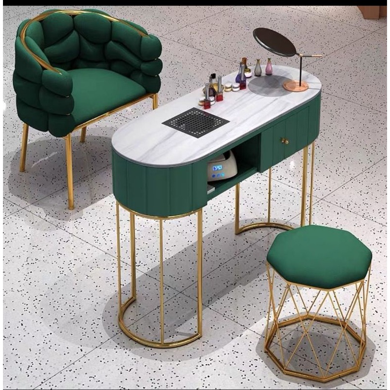 Jual meja nail art salon spa meni pedi cure konsol console foyer besi ...