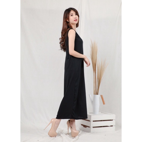 Jual OOTD - LONGSLEEVE INNER BLACK / Inner Dress Hitam | Shopee Indonesia