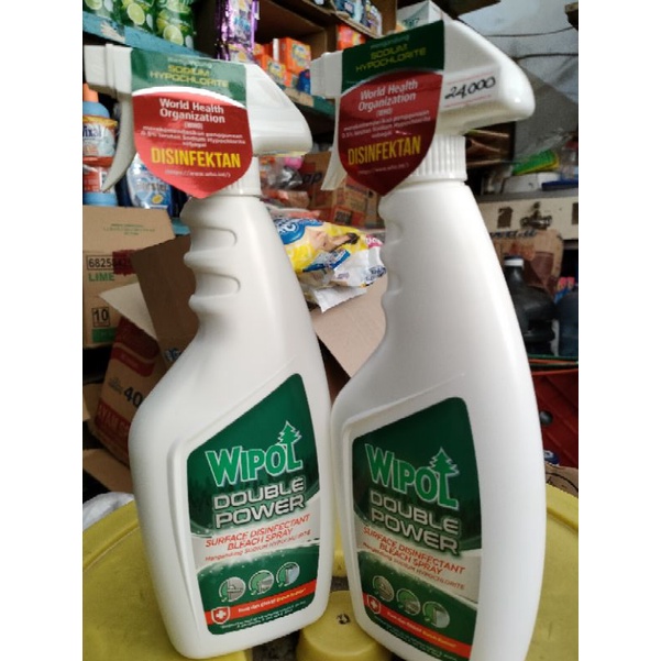 Jual Disinfectant Wipol Double Power Surface Spray 500 ML Indonesia ...