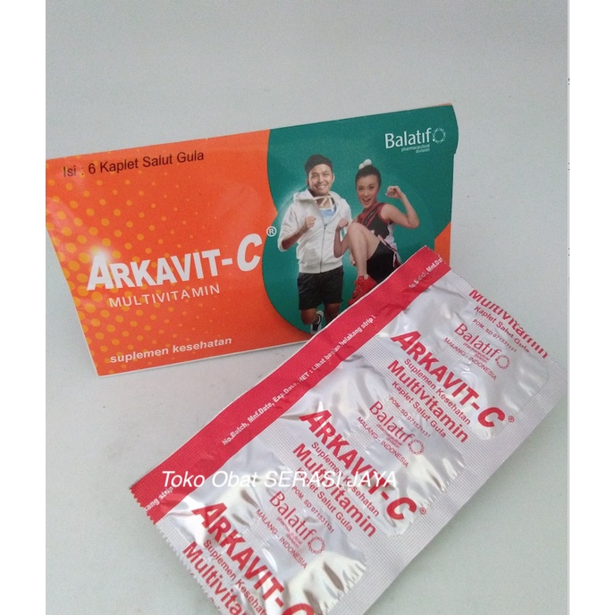 Jual Arkavit-C Multivitamin Kaplet Salut Gula Kesehatan & Stamina Tubuh ...