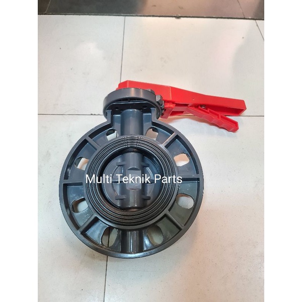 Jual Butterfly Valve PVC 4" inch DN100 Model Lever | Shopee Indonesia