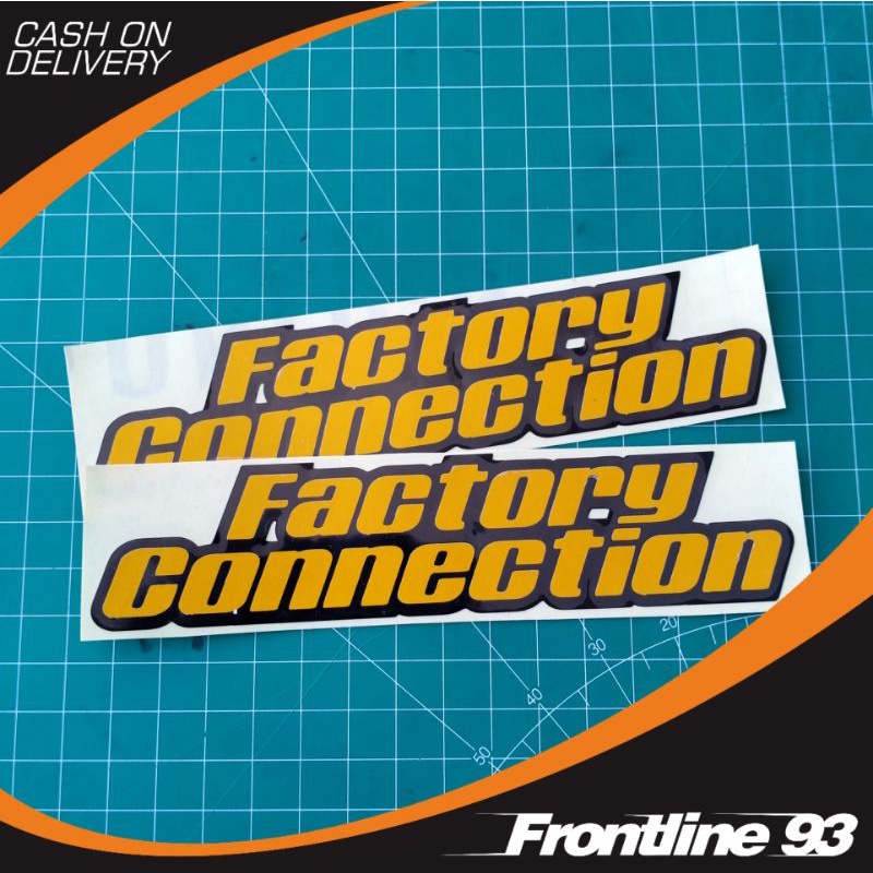Jual Sticker Cutting FACTORY CONNECTION - stiker racing - stiker motor ...