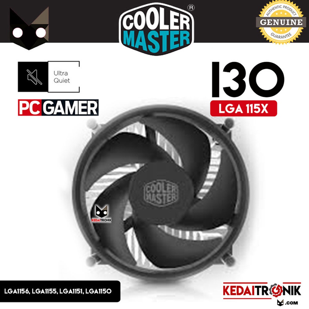 Jual Original Cooler Master i30 Fan Processor Intel LGA 1156 1155 1151 ...