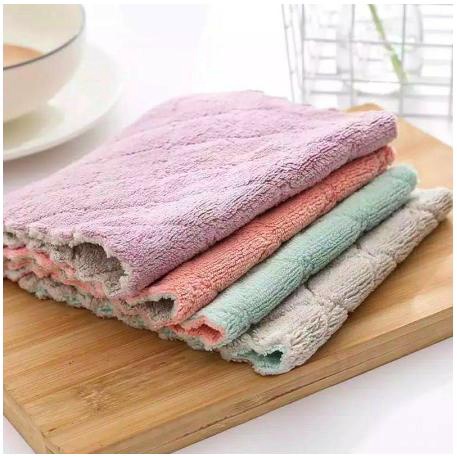 Jual LAP MICRO - Kain Lap Lembut 2 Lapis Dapur Microfiber Meja Piring ...