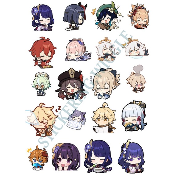 Jual Sticker Pack Genshin Impact | Shopee Indonesia