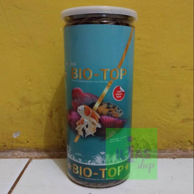 Jual Pakan makanan ikan hias Bio-Top Biotop Bio Top Dry Maggot ulat ...