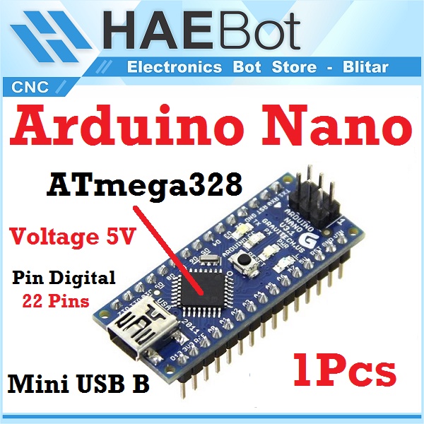 Jual [HAEBOT] Arduino Nano CH340G Ch340 Atmega328p Mikrokontroler Board ...