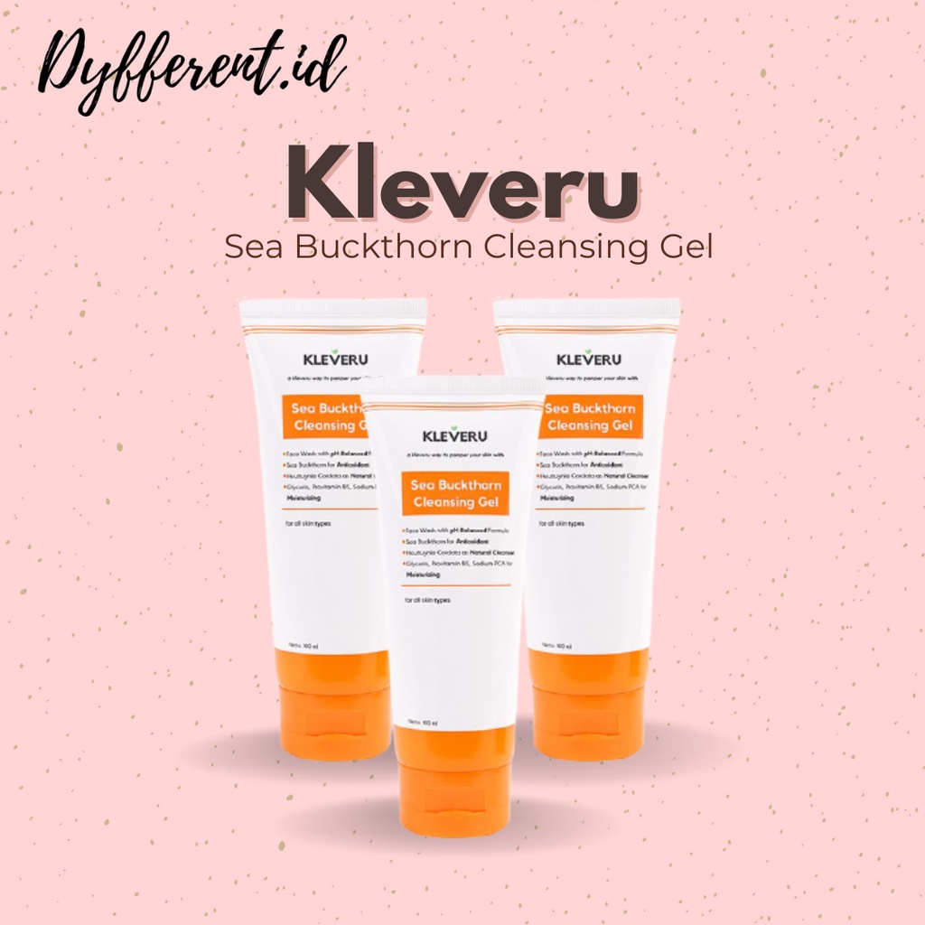 Jual KLEVERU Sea Buckthorn Cleansing Gel (Facewash) | Shopee Indonesia