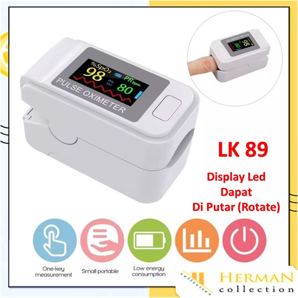 Jual HC Fingertip Pulse Oxymeter LK89 Alat Ukur Saturasi Oksigen ...