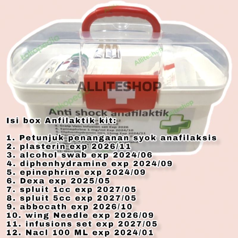 Jual anafilaksis kit lengkap emergency kit | Shopee Indonesia