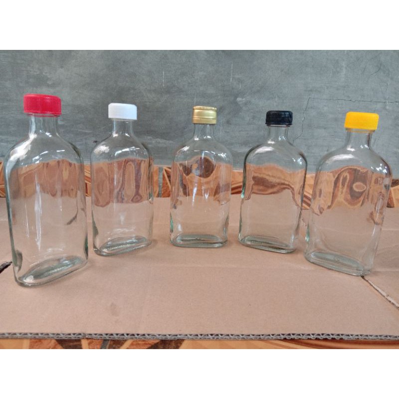 Jual Botol Kaca Gepeng 250ml | Shopee Indonesia