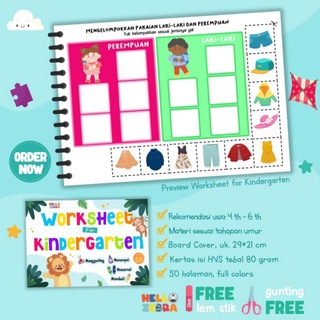 Jual Worksheet Gunting Tempel For Kindergarten Buku Aktivitas ...