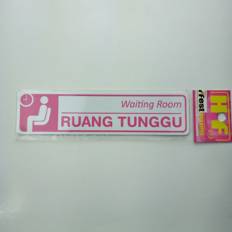 Jual Sign Sticker RUANG TUNGGU | Shopee Indonesia