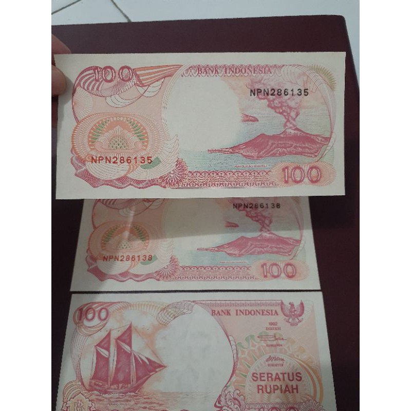Jual Jual uang kuno 100perak kertas/5lembar/400perak asli indonesia ...