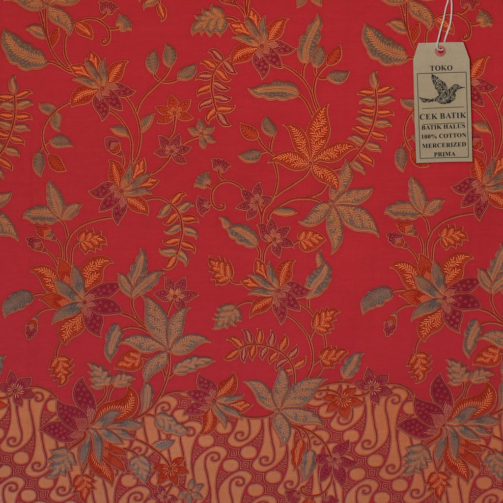 Jual kain batik - Batik Bunga Kombinasi Parang Tradisional (Champagne ...