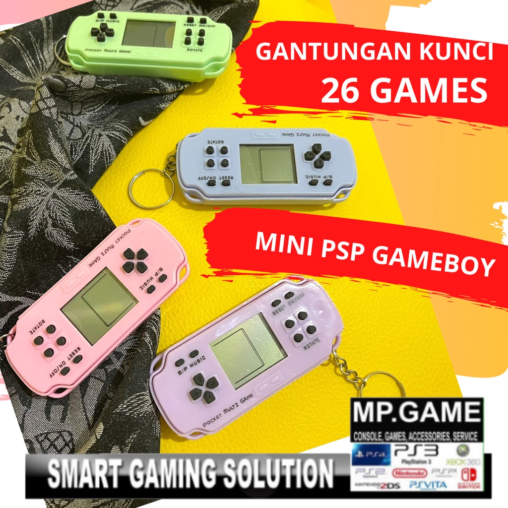 Jual MINI PSP PORTABLE 26 GAMES GANTUNGAN KUNCI Indonesia|Shopee Indonesia