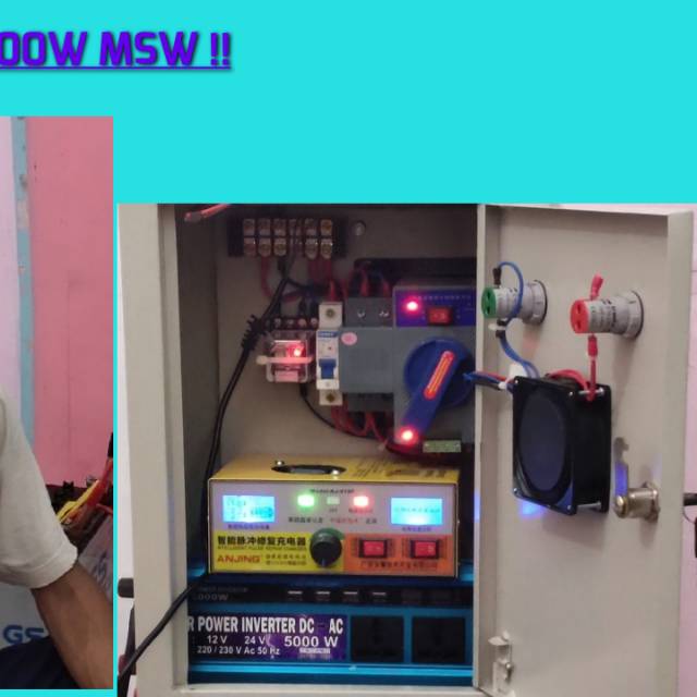 Jual Power inverter 5000w MSW || Full Otomatis || PLN MATI INVERTER ON ...