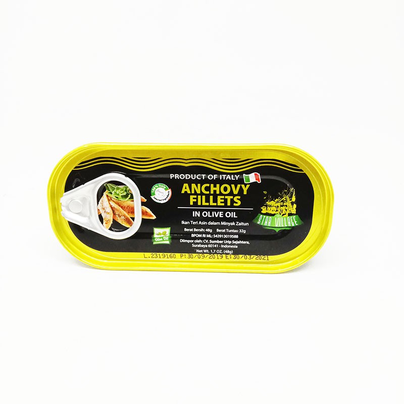Jual STAR VILLAGE ANCHOVY FILLETS IN OLIVE OIL 48 G | Shopee Indonesia