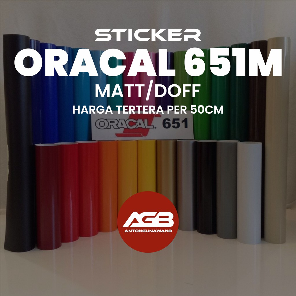 Sticker ORACAL 651M MATTE DOFF GERMANY | Shopee Indonesia