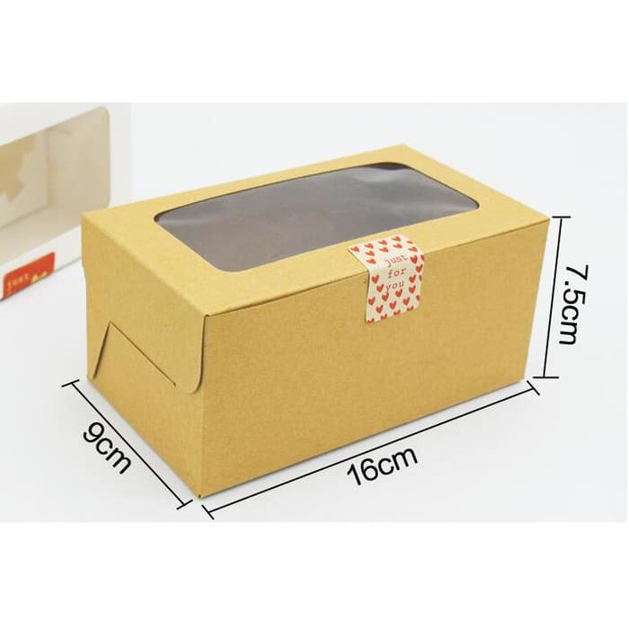 Jual box kue coklat /kotak bungkus makanan /dus kertas roti cake ...