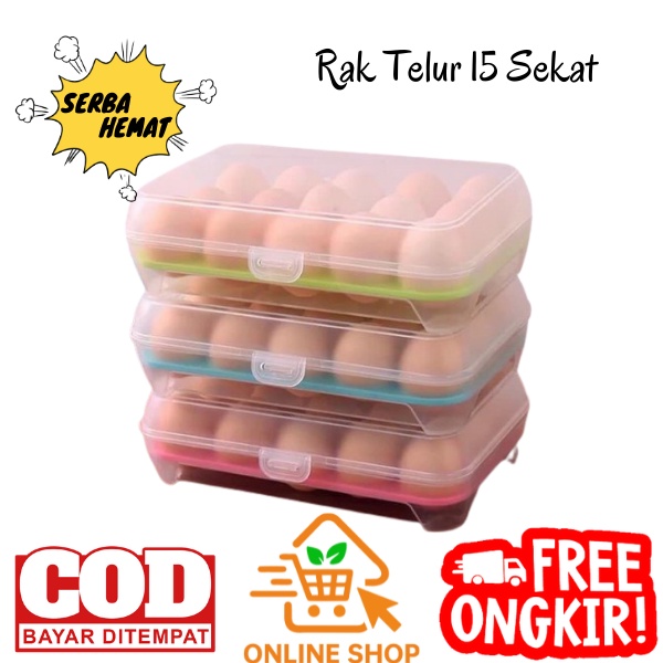 Jual Rak telur 15 Sekat | Shopee Indonesia