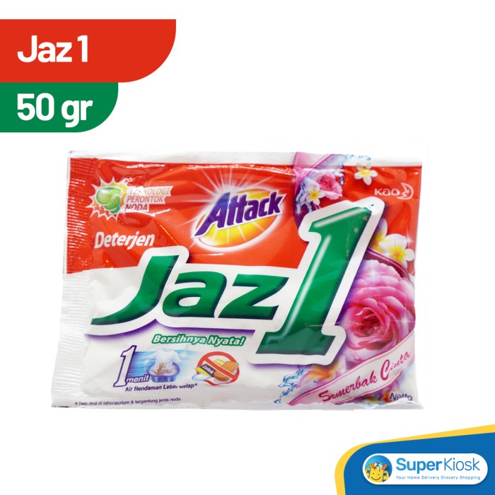 Jual Attack Deterjen Jaz 1 Deterjen 50 gr sachet | Shopee Indonesia