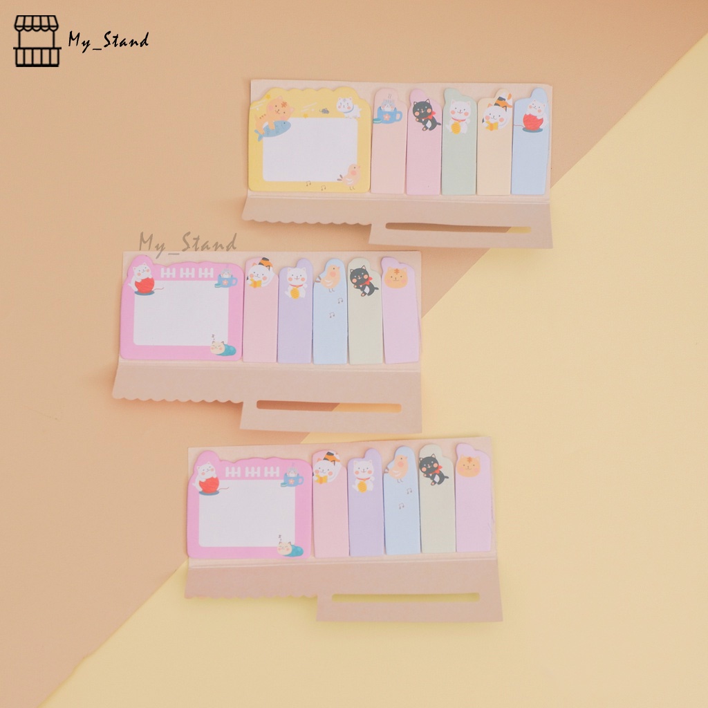 Jual Sticky Notes Kotak Strip Pembatas Buku Post it Halaman Gambar ...
