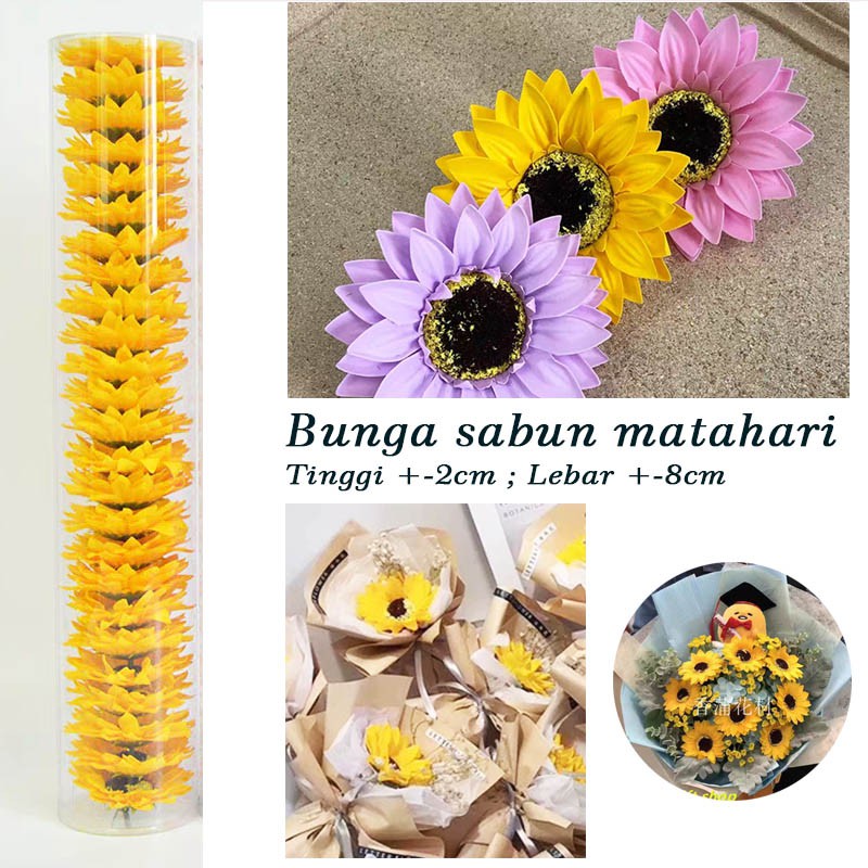 Jual 1BOX Bunga Sabun Matahari - Soap Flower Sunflower TaiYangHua BS003 ...