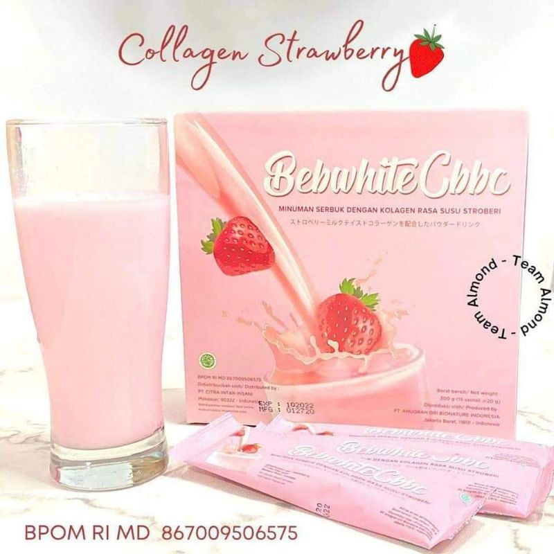 Jual SUSU COLLAGEN BBC RASA STROWBERRY 100% ORIGINAL | Shopee Indonesia
