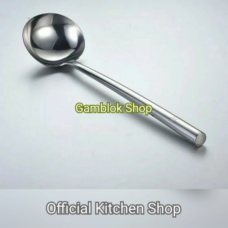 Jual Irus Sayur Centong Bakso Stainless Steel 53cm | Shopee Indonesia