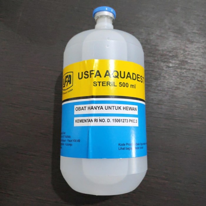 Jual Aquadest 500 ml steril - Air Murni Untuk Injeksi / Water for ...